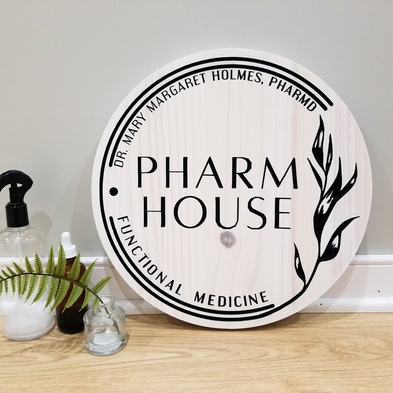 Round Wood Sign - Etsy