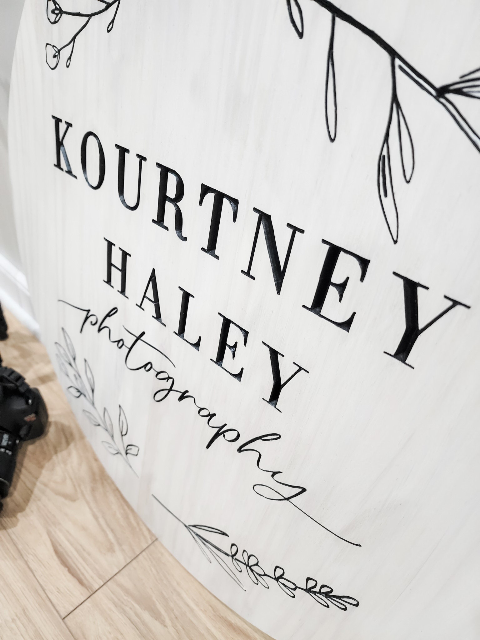 Custom Wood Logo Sign Photography Studio Sign Small Business - Etsy