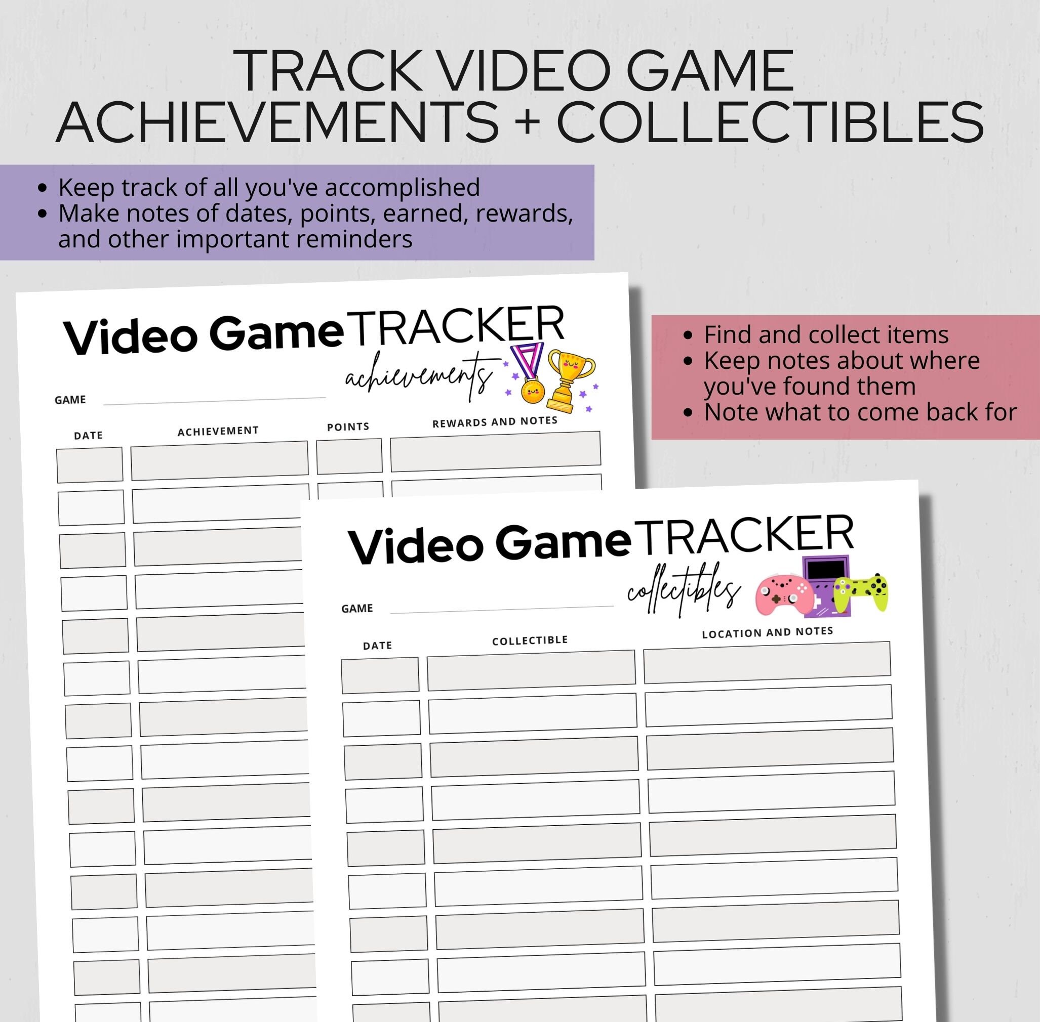 Board Game and Video Game Trackers Bundle Track Wins, Ratings, Reviews ...