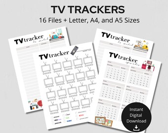Printable Tv Show Tracker Tv Series Tracker Tv Episode - Etsy
