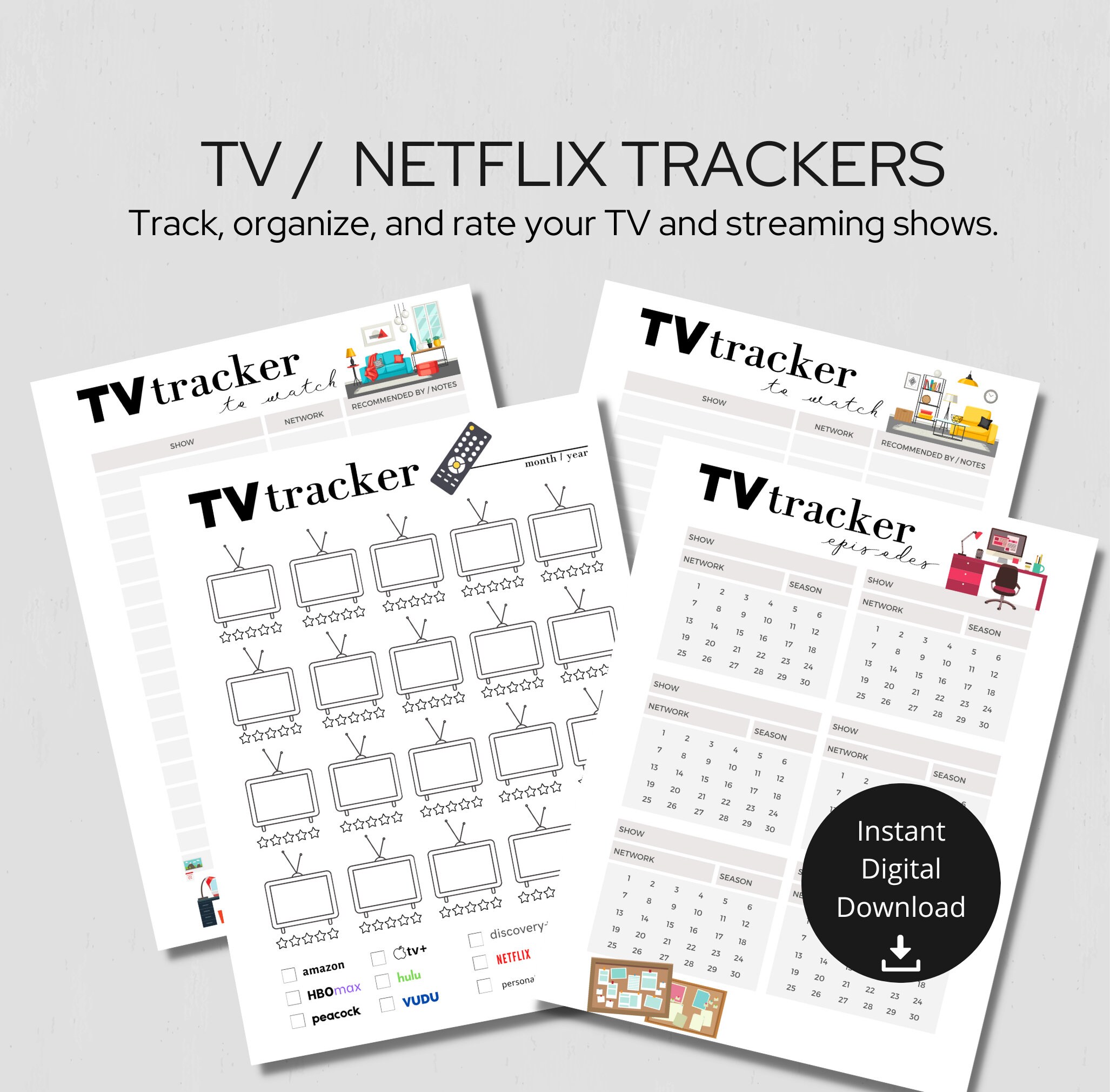 TV Show Trackers TV Journal to Rate and Track TV Series, Episodes ...