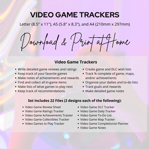 Video Game Trackers Game Planner to Rate and Review Games, Track ...