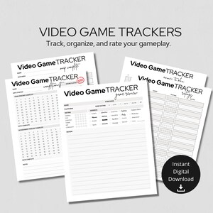 Video Game Trackers Game Planner to Rate and Review Games, Track ...