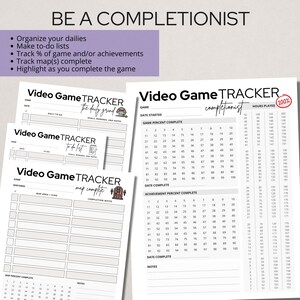 Board Game and Video Game Trackers Bundle Track Wins, Ratings, Reviews ...