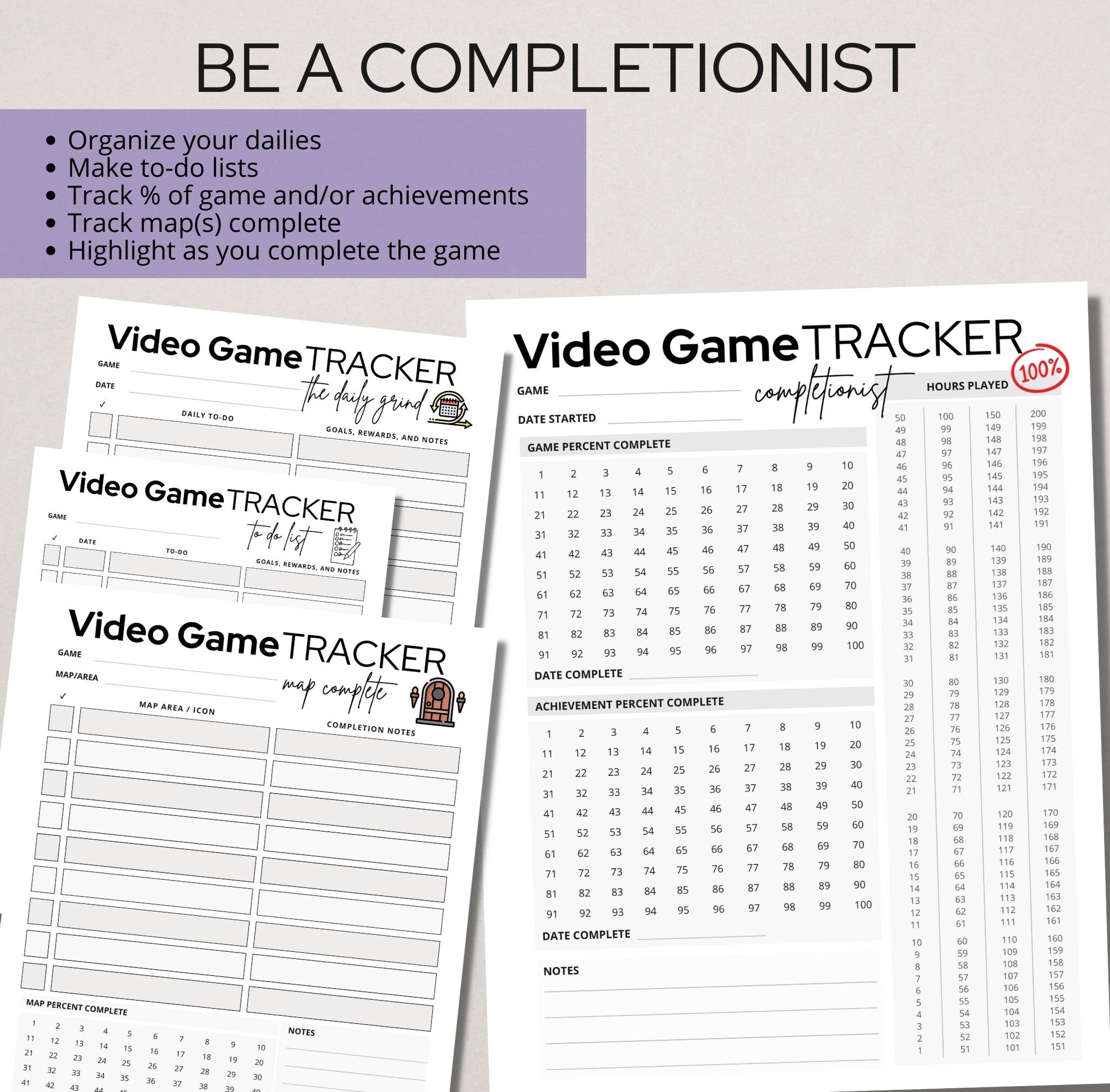Board Game and Video Game Trackers Bundle Track Wins, Ratings, Reviews ...