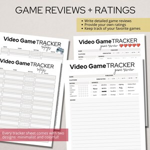 Video Game Trackers Game Planner to Rate and Review Games, Track ...