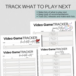 Video Game Trackers Game Planner to Rate and Review Games, Track ...