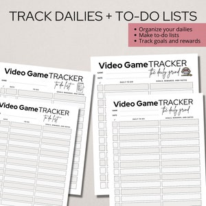 Video Game Trackers Game Planner to Rate and Review Games, Track ...
