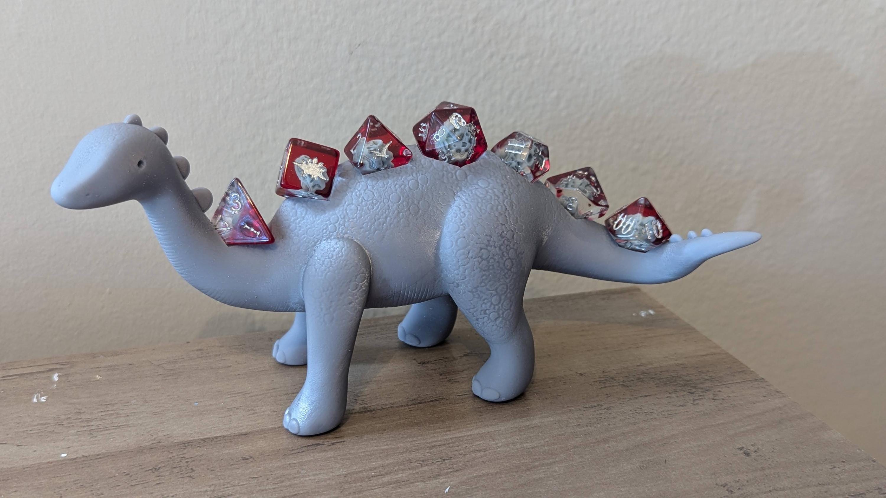 Stegosaurus Dienosaur Resin Dice Holder 3D Printed - Etsy