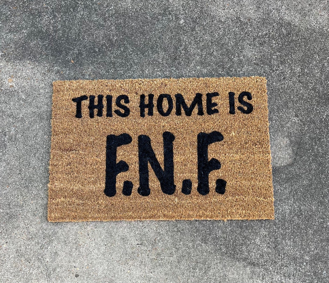 This Home is FNF Doormat, Funny Welcome Mat - Etsy