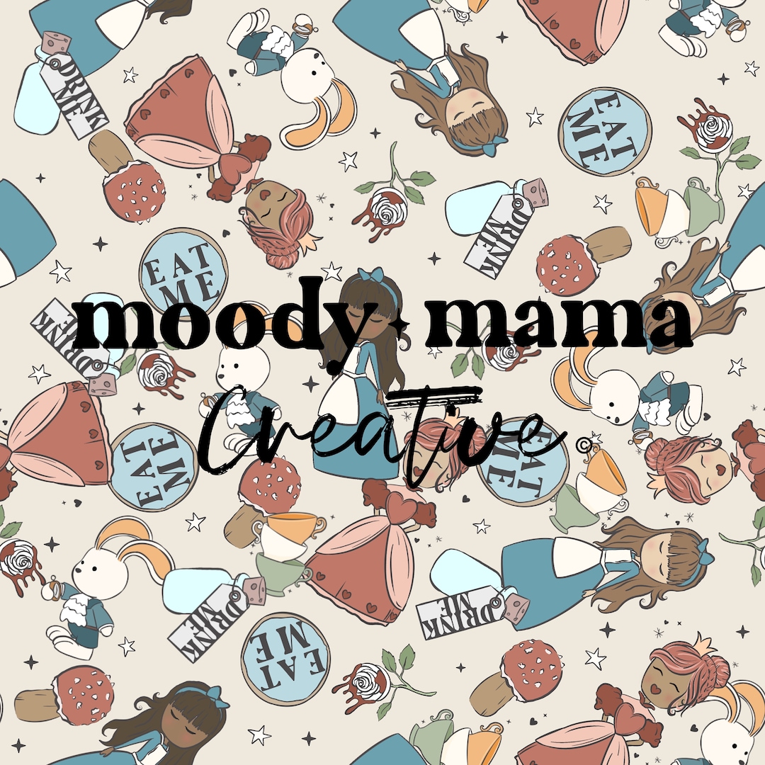 Storybook Seamless Pattern Set, Wonderland Digital Download ...