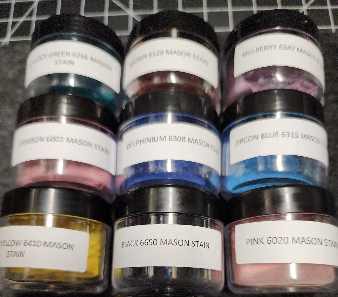 Mason Stain Variety Pack, Ceramic Glaze Pigments With 9 Colours to ...