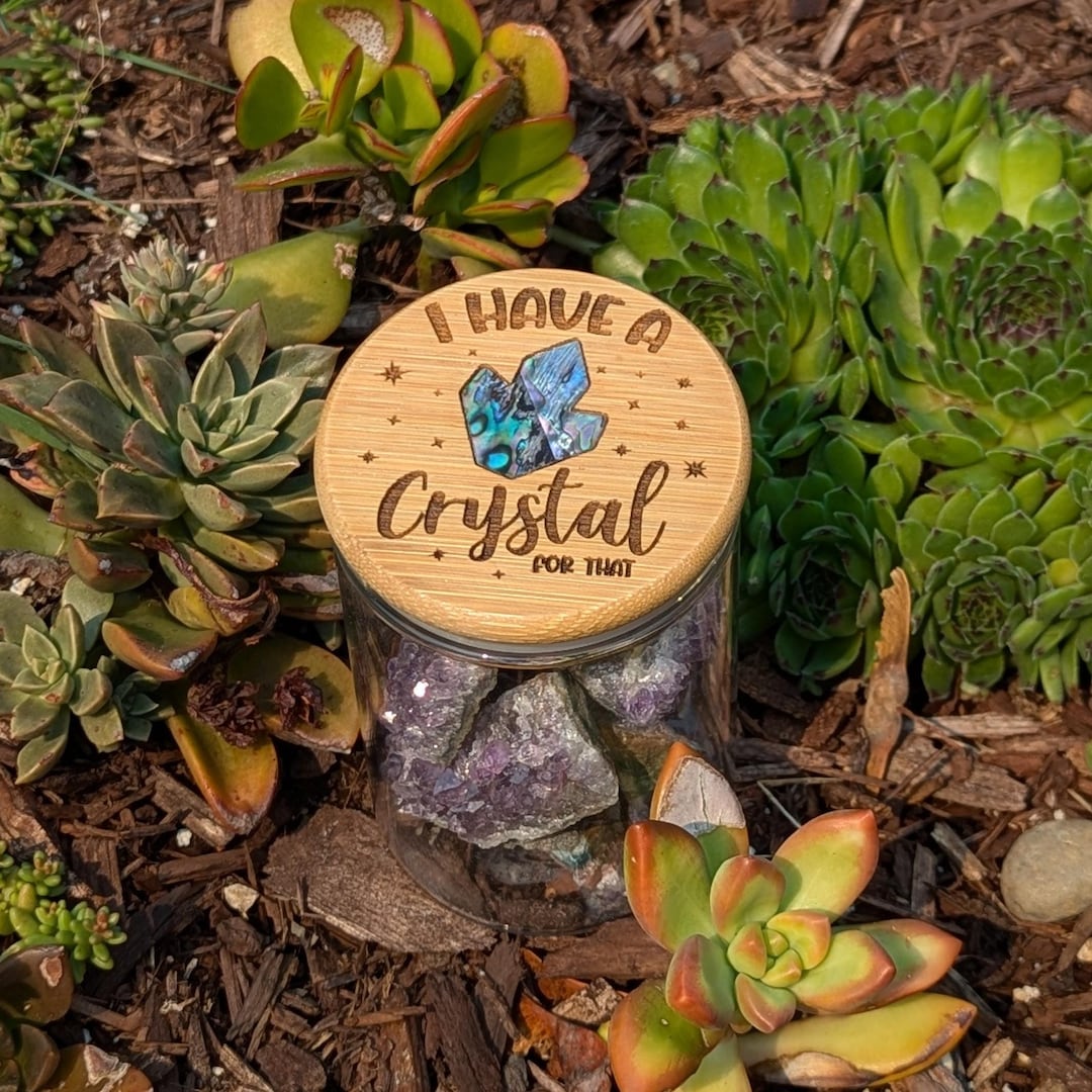 Abalone Shell Inlaid Bamboo Lid Glass Jars | Engraved Lids - Etsy