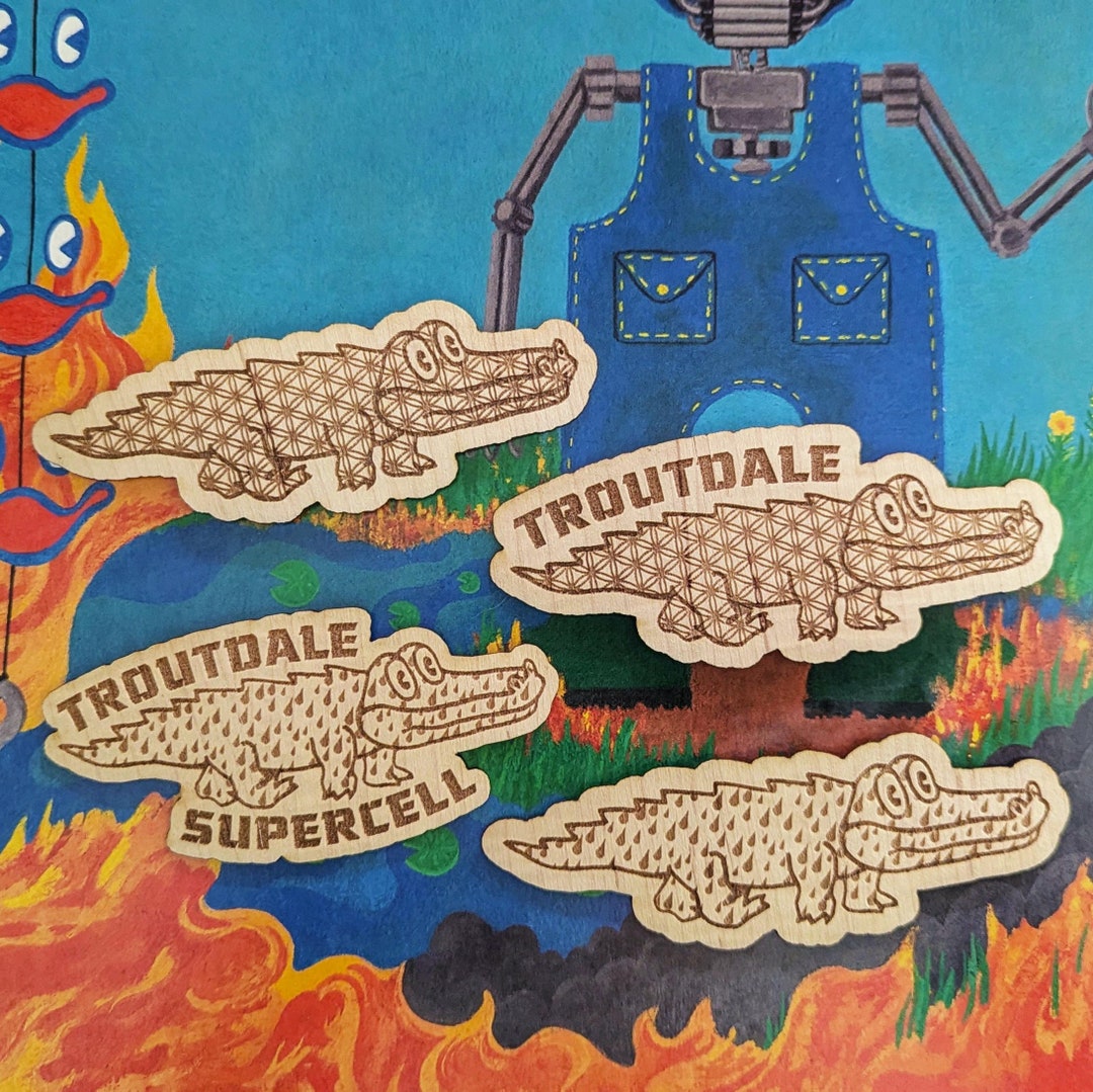 King Gizzard Wooden Sticker | KGLW | Troutdale OR - Etsy