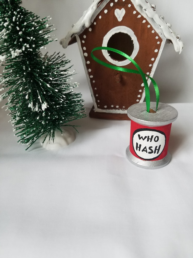 Who Hash Can Christmas Ornament - Etsy