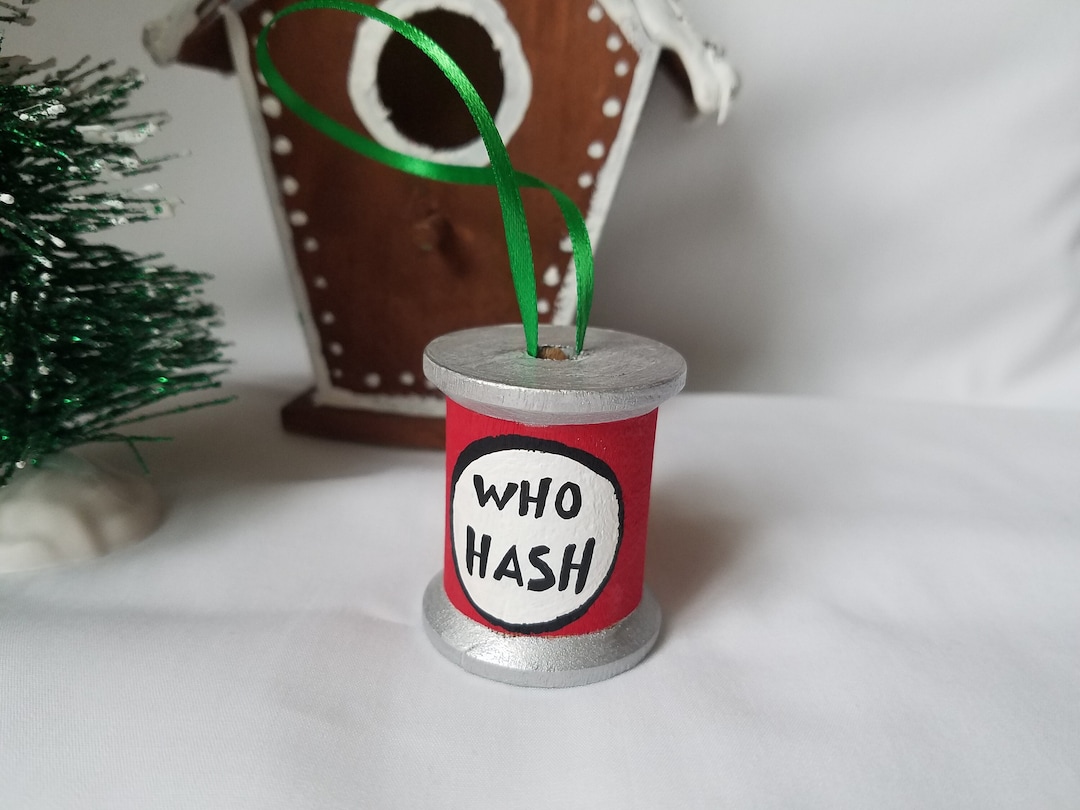Who Hash Can Christmas Ornament - Etsy