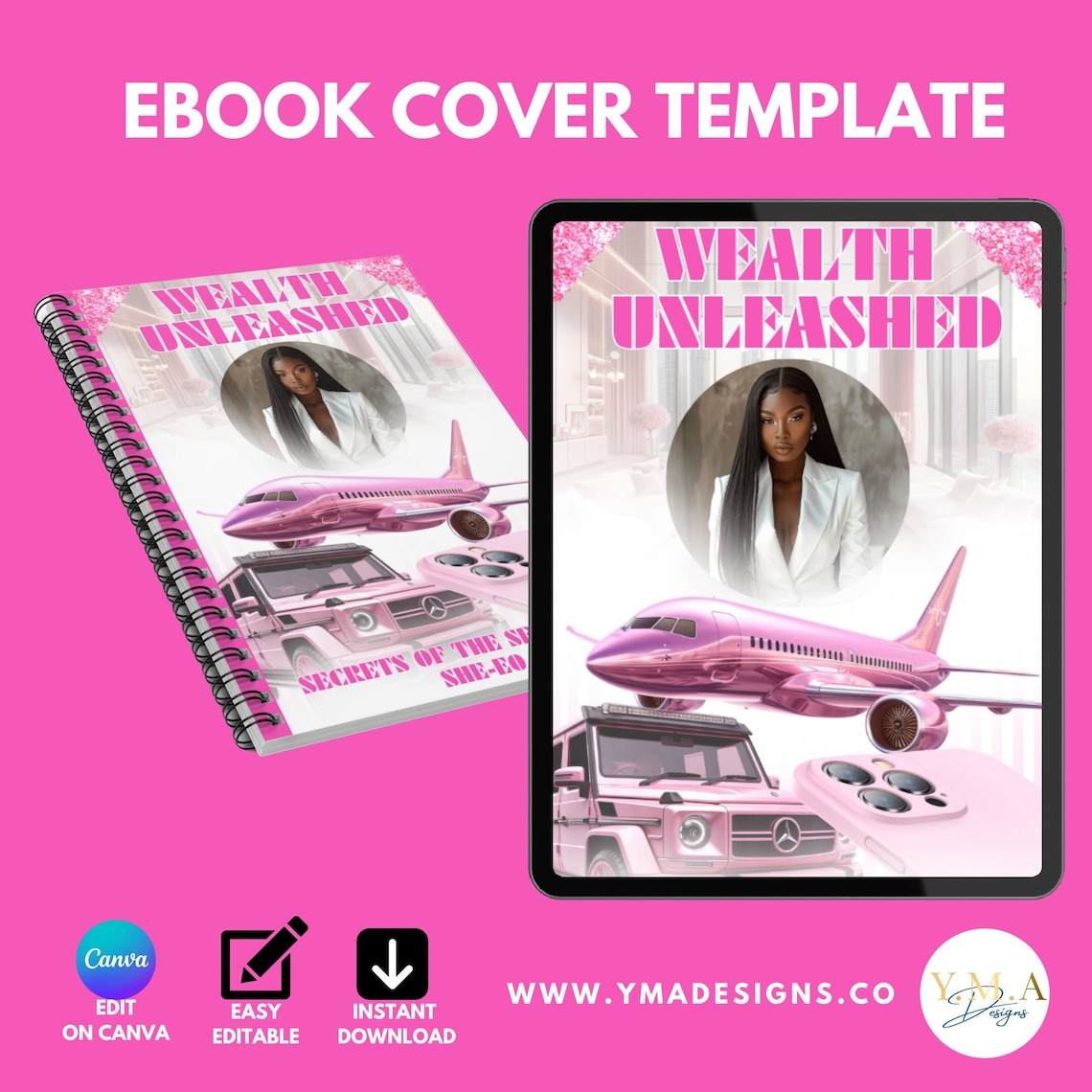 Digital Product Ebook Cover, DIY Ebook Cover, DIY White Label, PLR Ebook Cover, Planner Ebook ...