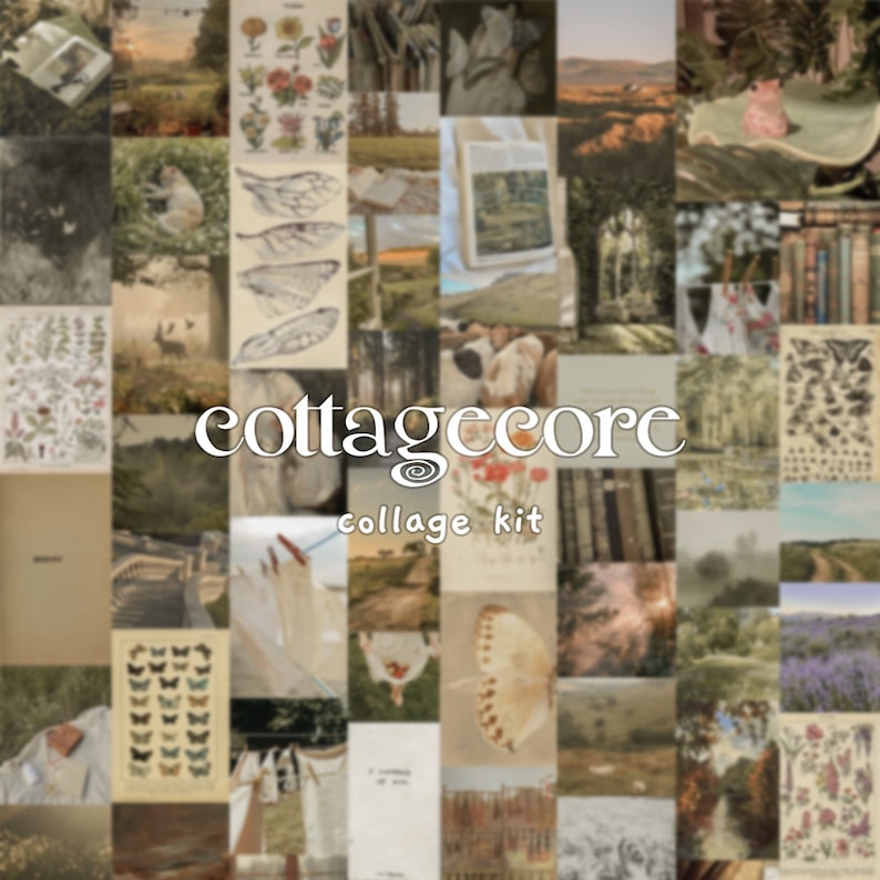 Cottage Core Wall Collage Kit [digital Only] - Etsy Canada
