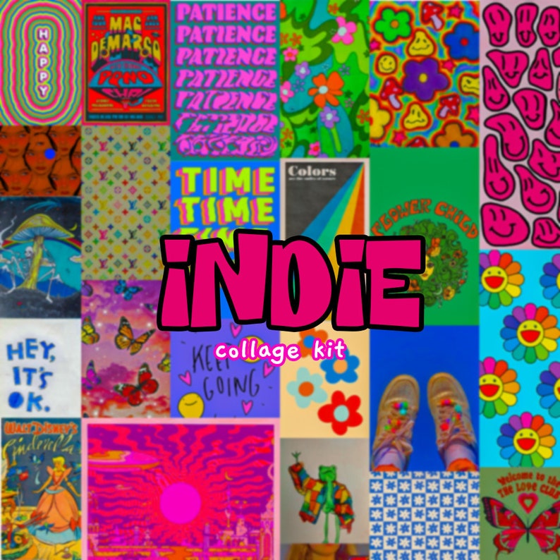Indie Wall Collage Kit [digital] - Etsy