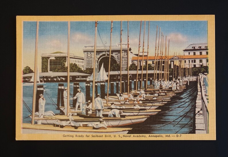 Set of 12 Vintage Souvenir Collectible Post Cards From Annapolis ...