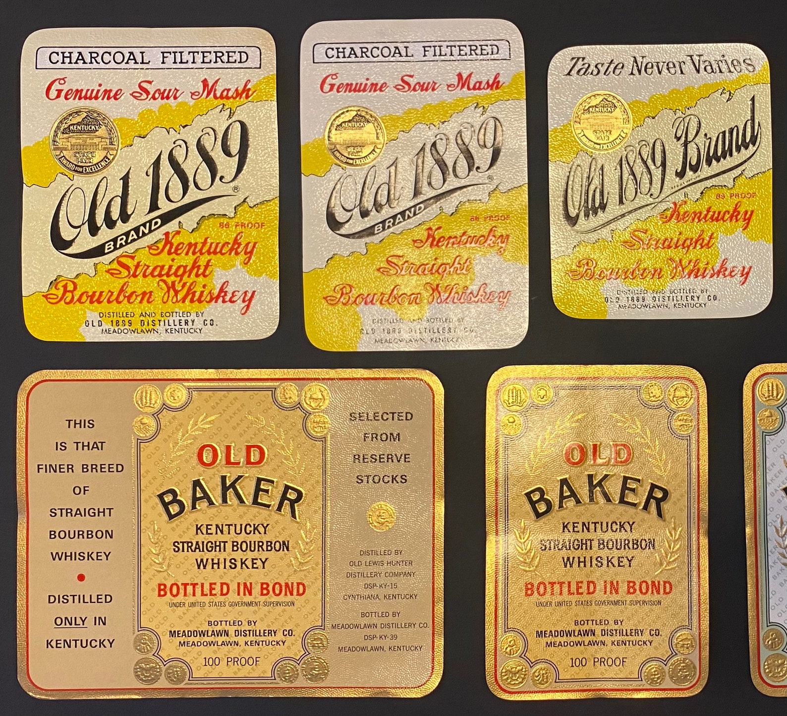 24 Different Vintage Whiskey/liquor Labels - New Old Stock - Different ...