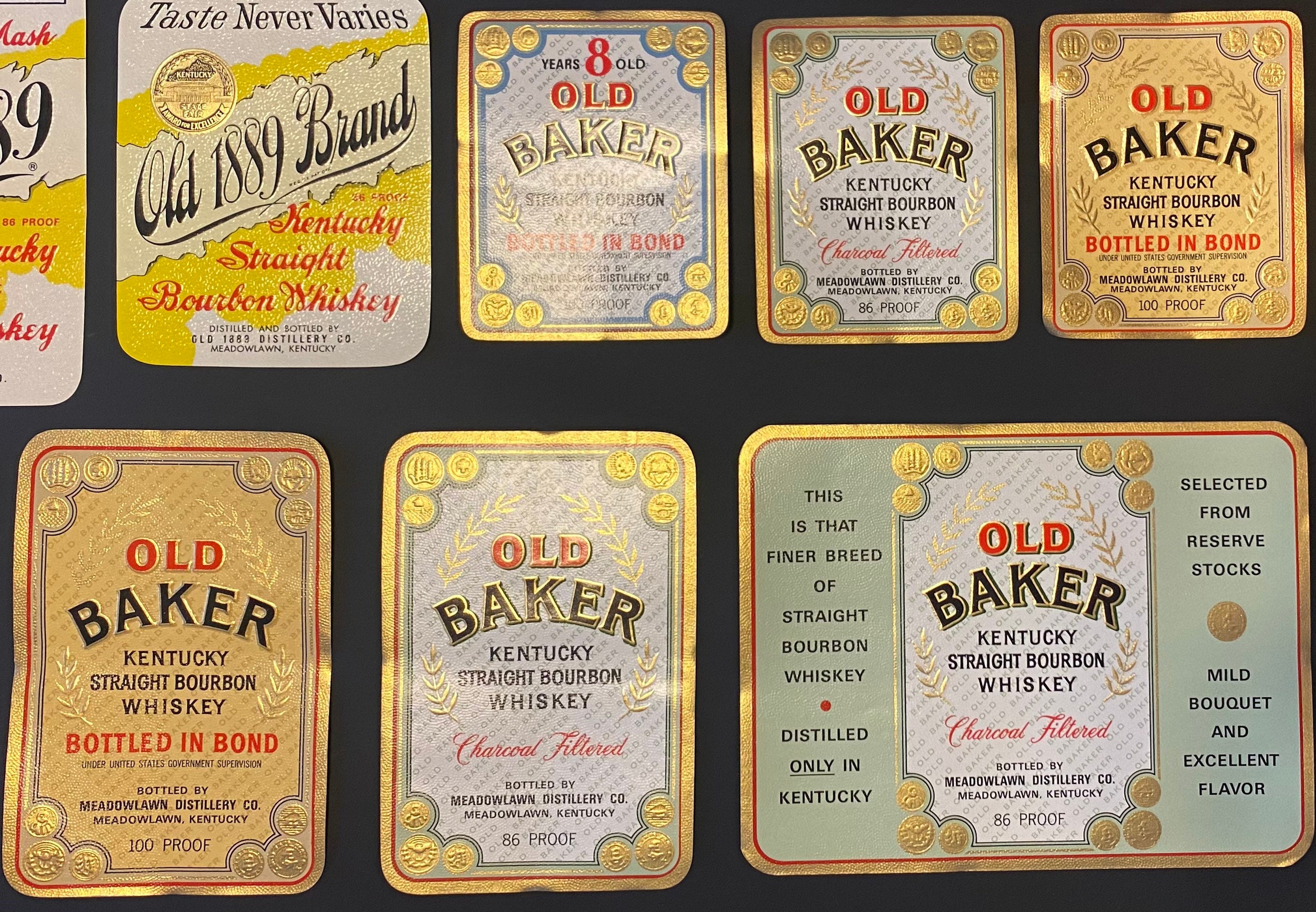 24 Different Vintage Whiskey/liquor Labels - New Old Stock - Different ...