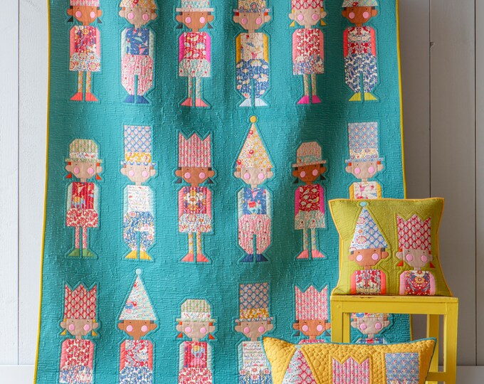 Tilda My Birthday Quilt Kit in Aqua | 57.5 in X 73.25 in | Featuring ...