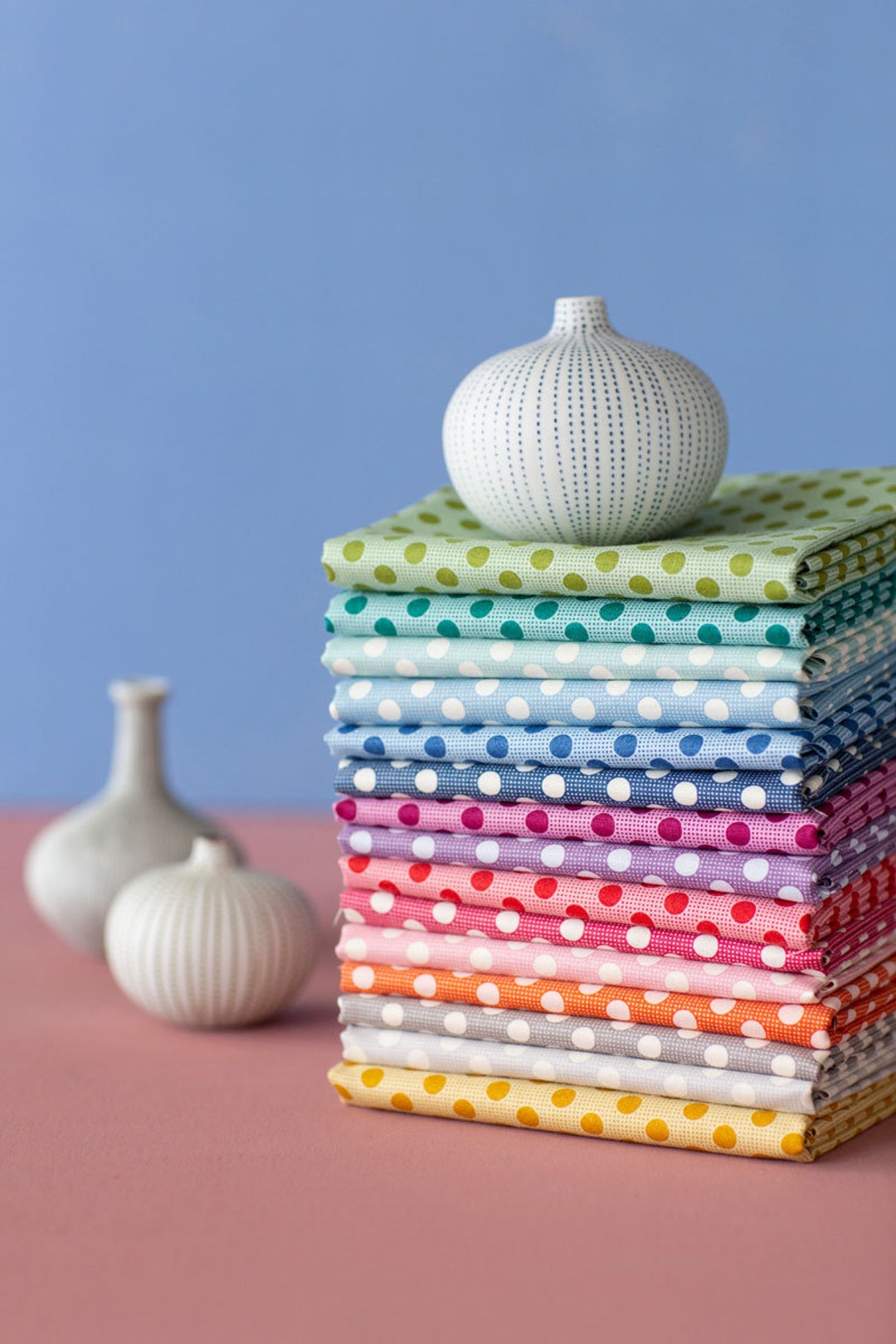 Tilda Medium Dot Full Collection Fat Quarter Bundle | 15 Pieces ...