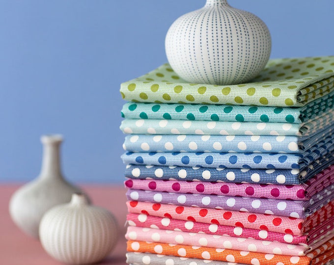 Tilda Medium Dot Full Collection Fat Quarter Bundle | 15 Pieces ...