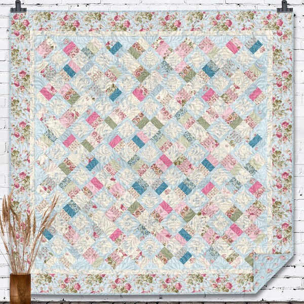 Rose Quilt Pattern - Etsy