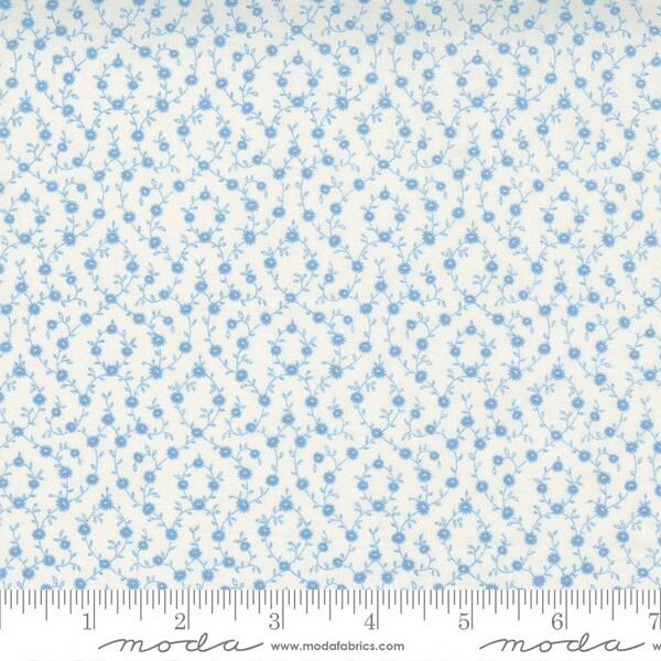Light Blue Calico Fabric - Etsy