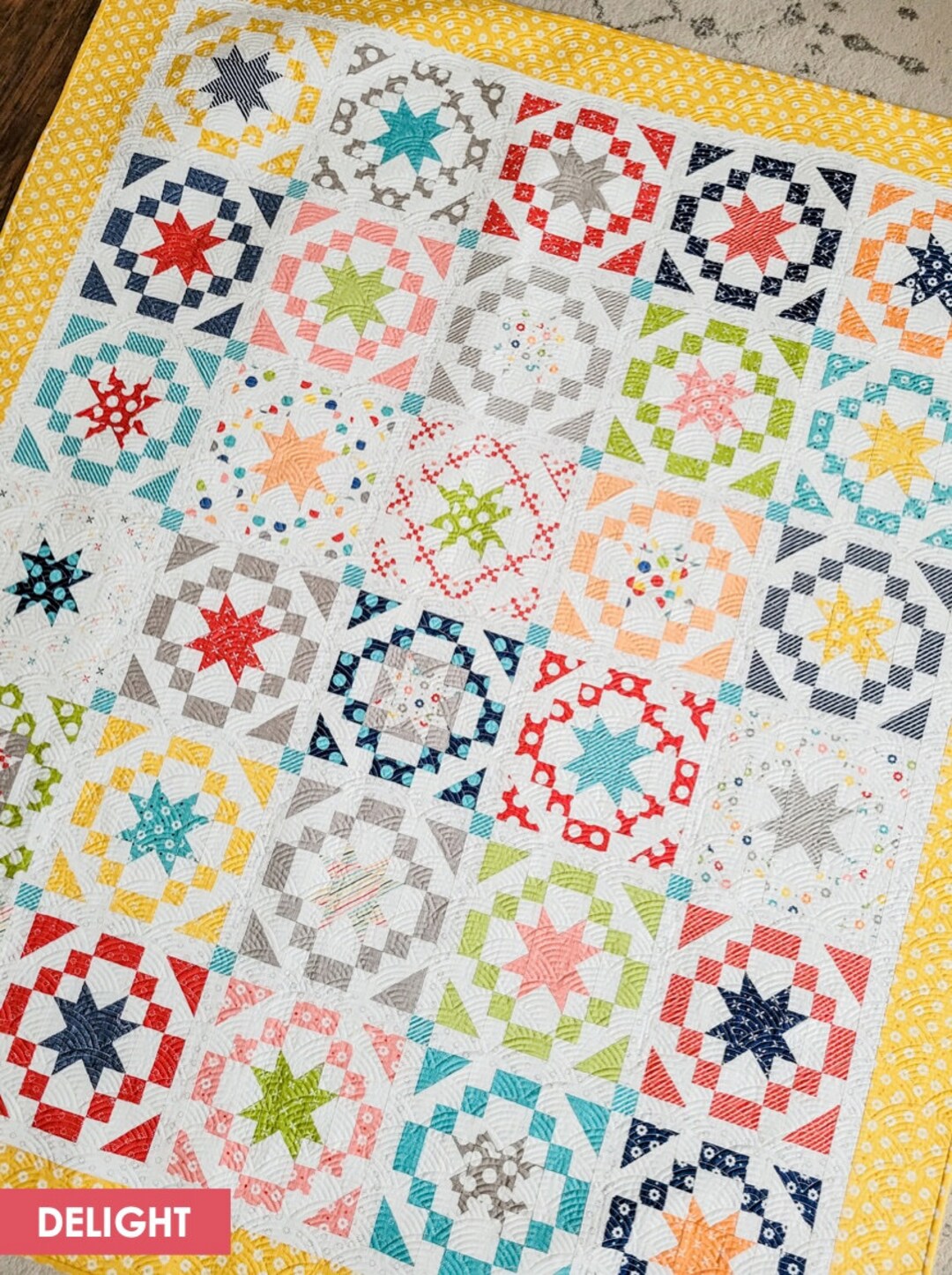 Delight Quilt Kit | Features Simply Delightful Fabric Collection by ...