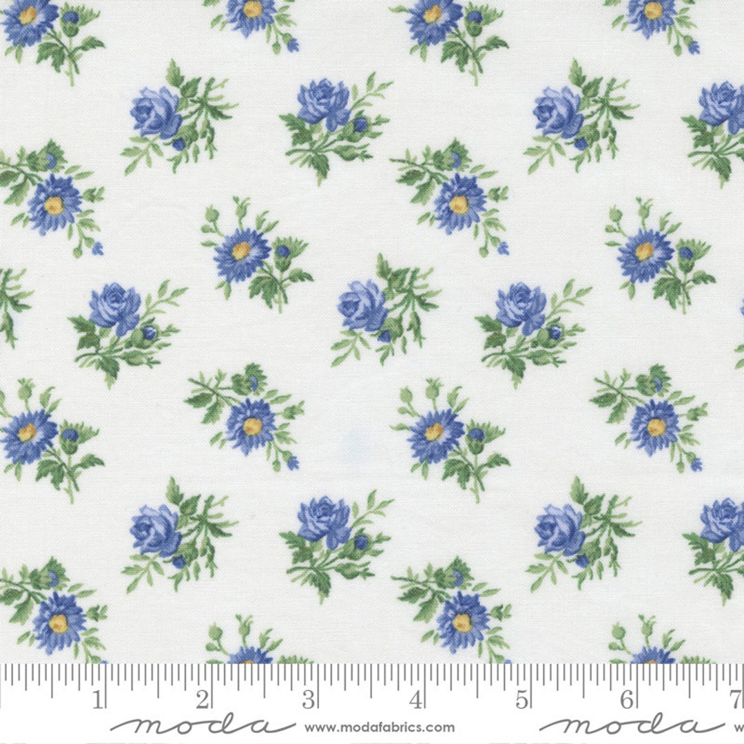 Summer Breeze 2023 Fabric Yardage Sold by the Half Yard Tossed Bouquets ...