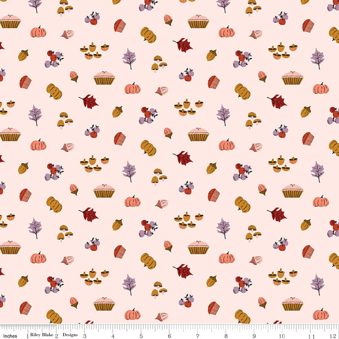 Clearance/marked Down | Maple Fabric Sold by the HALF YARD |by Gabrielle Neil for Riley Blake ...
