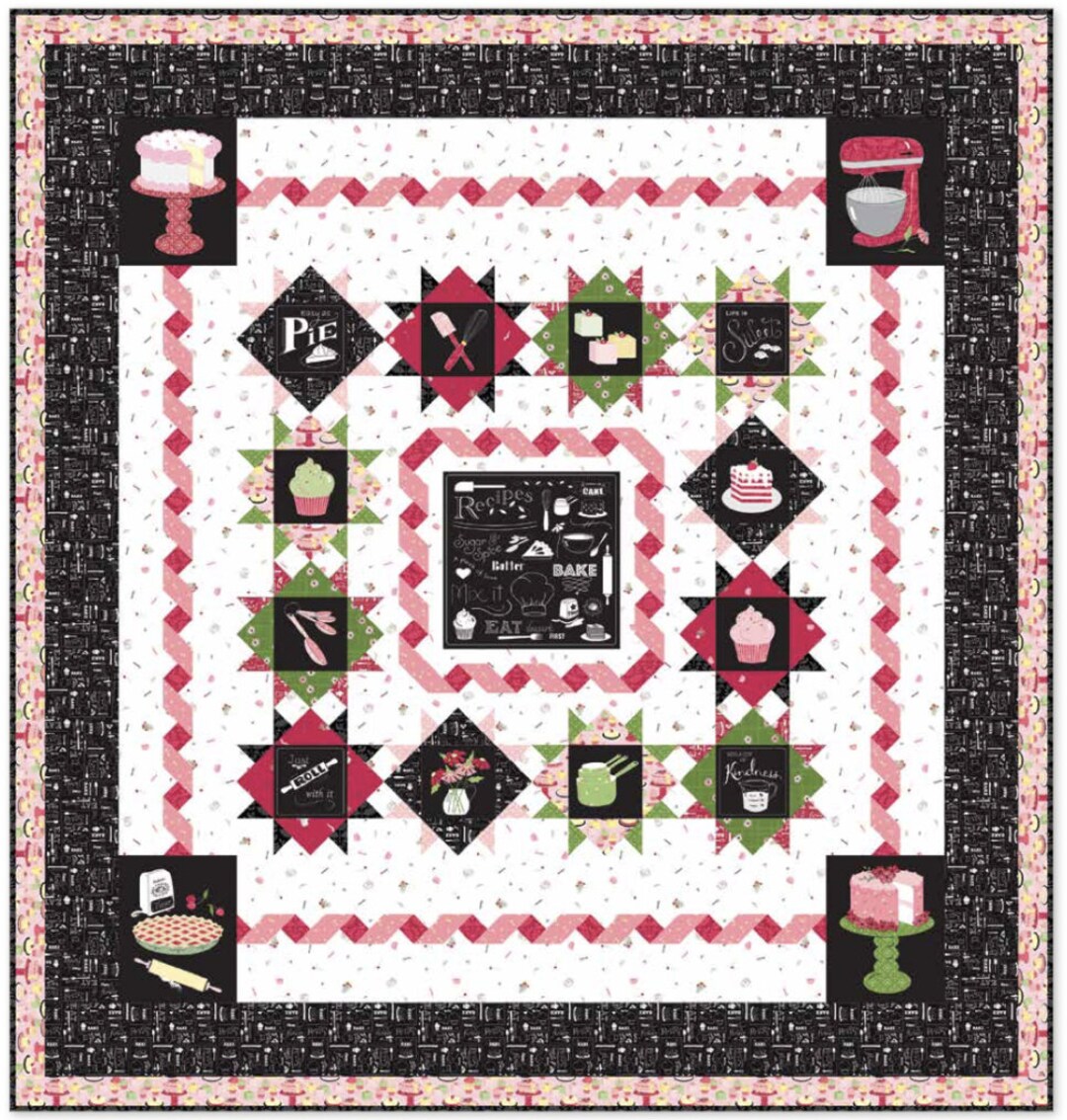 Bake off Quilt Kit | Features Flour & Flower by Jill Filnley of Jillily ...