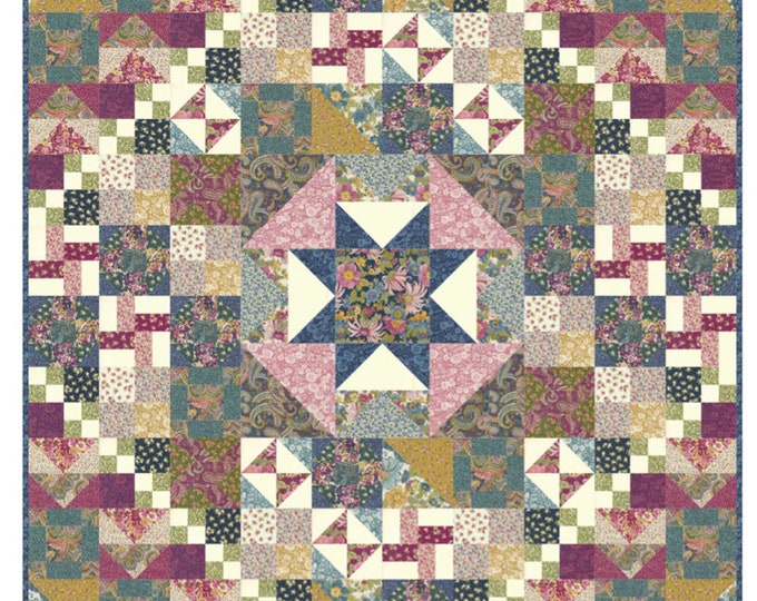 Pieced Treasure Quilt Kit | Featuring Chelsea Garden by Moda Fabrics ...