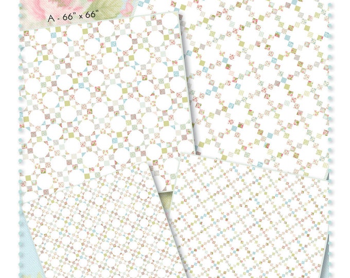 Sentimental Nines Quilt Kit Featuring the Cottage Linen Closet ...