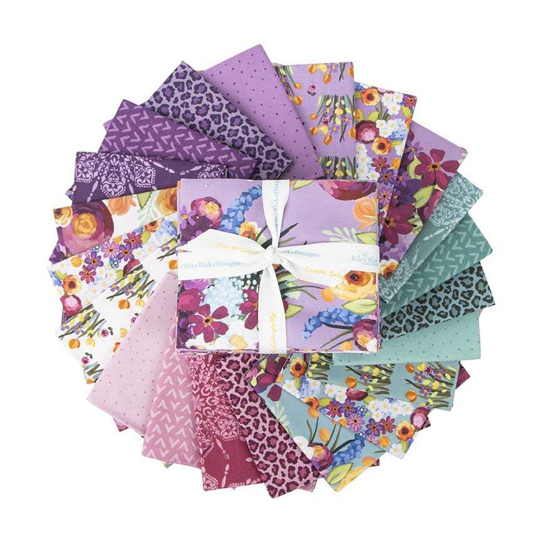 Floralicious Full Collection Fat Quarter Bundle 21 Pieces by Lila ...