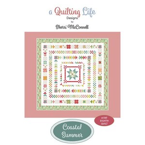 Strawberry Lemonade Coastal Summer Medallion Quilt Pattern by Sherri ...