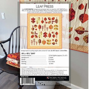Leaf Press Quilt Kit Featuring Forest Frolic Fabrics by Robin Pickens ...