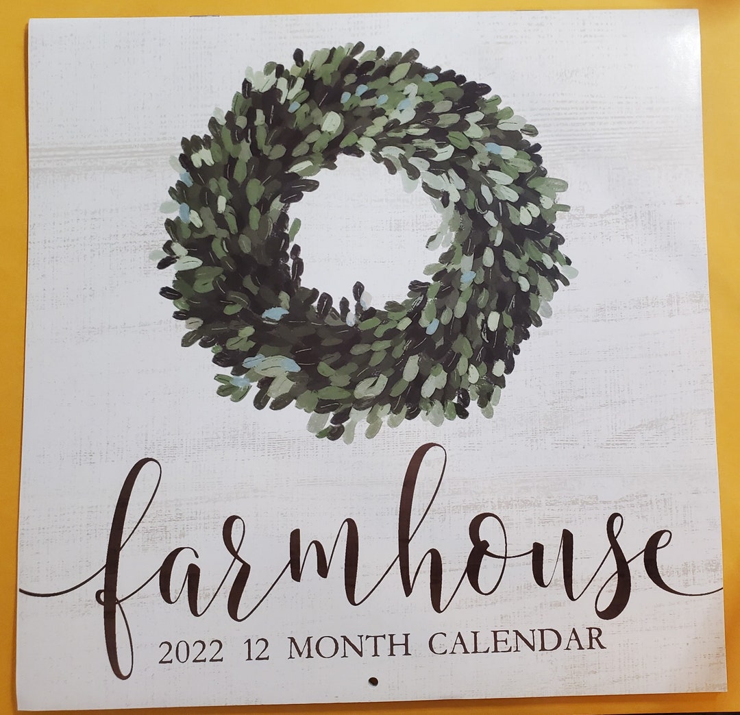 2022 Farmhouse Calendar - Etsy