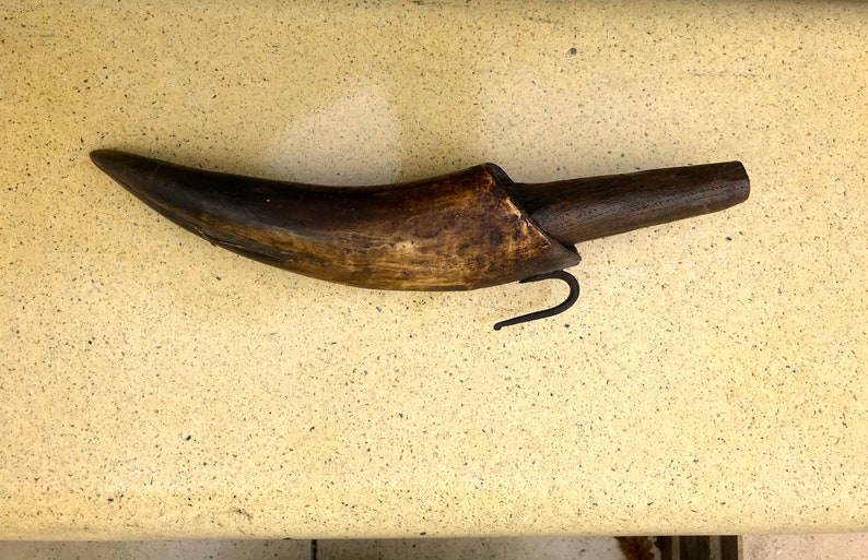 Extremely Rare Antique Knife , Sword and Scythes Sharpener in a Cow ...