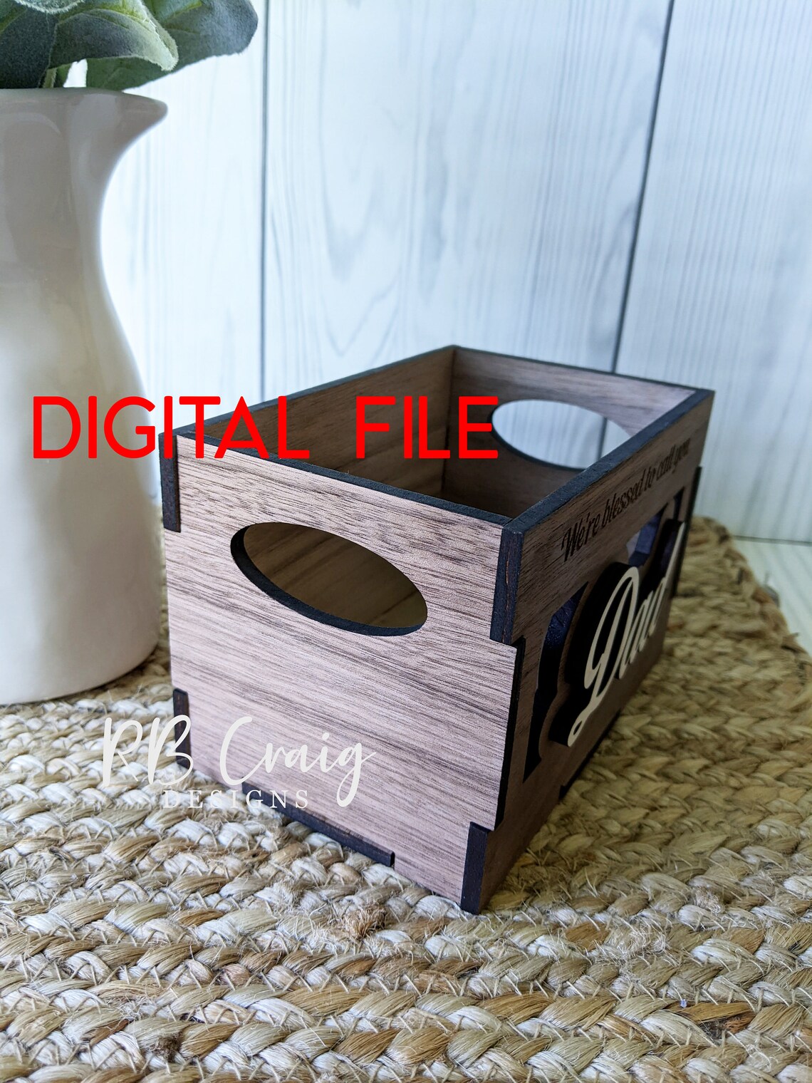 Father's Day Gift Basket Laser Cut Svg Digital File Dad - Etsy