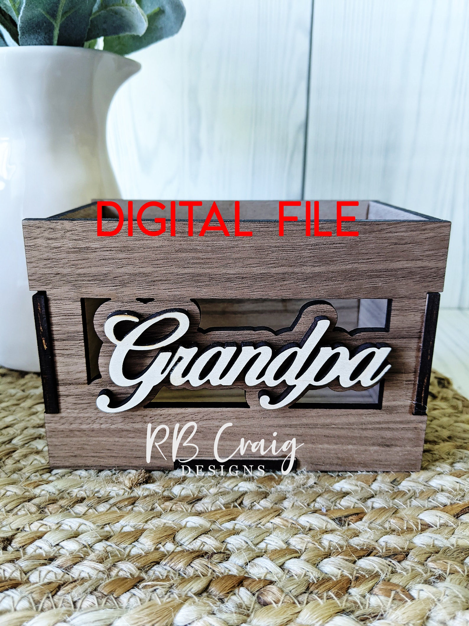 Father's Day Gift Basket Laser Cut Svg Digital File Dad - Etsy