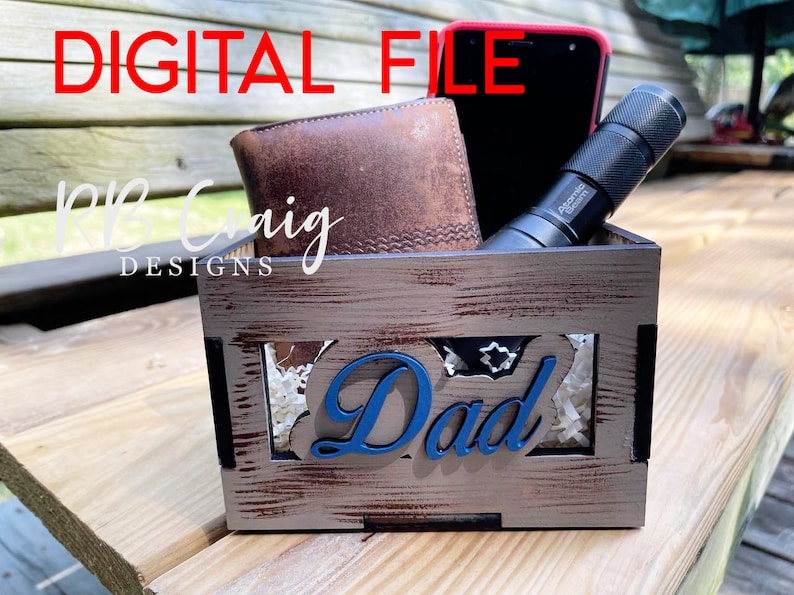 Father's Day Gift Basket Laser Cut Svg Digital File Dad - Etsy