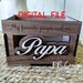 Father's Day Gift Basket Laser Cut Svg Digital File, Dad, Papa, Grandpa ...