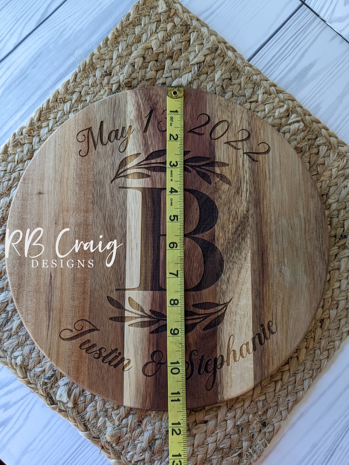 Custom Engraved Wedding Cake Tray Plate Cutting Board With - Etsy