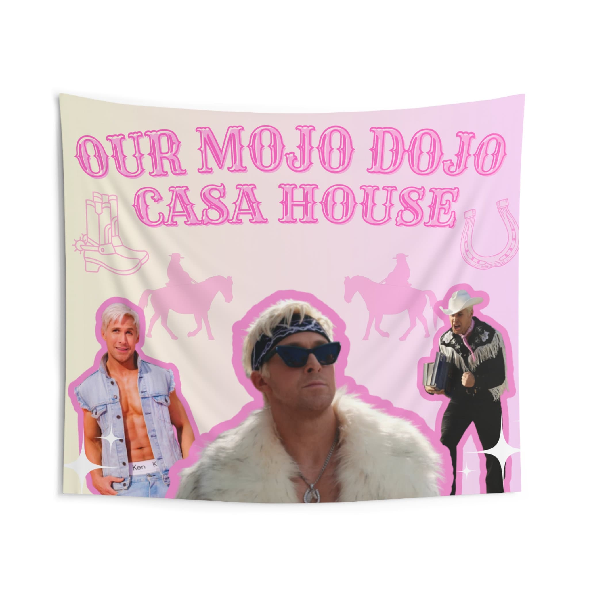 Barbie Movie, Ken's "Our Mojo Dojo Casa House" Tapestry sold by Ishmeet ...