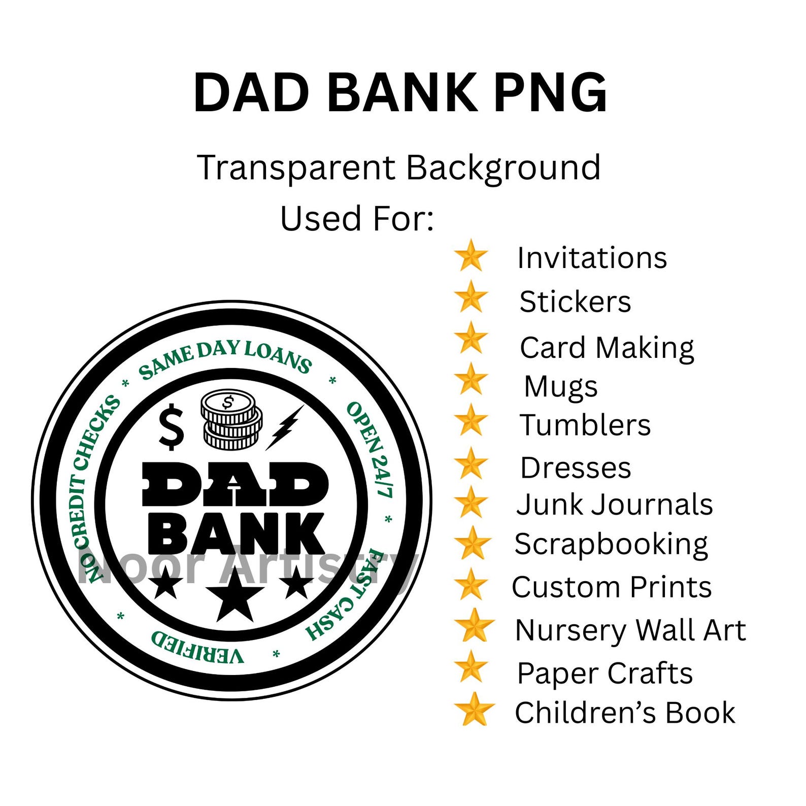 Bank of Dad SVG PNG, Dad Bank, Fathers Day Svg Father's Day Gift Svg ...