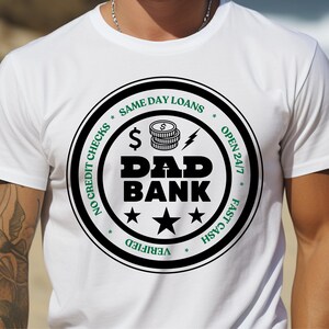 Bank of Dad SVG PNG, Dad Bank, Fathers Day Svg Father's Day Gift Svg ...